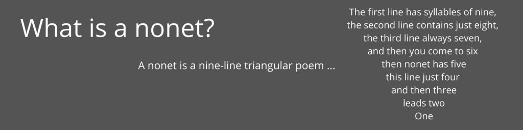 The Nonet – Red Thread Poets